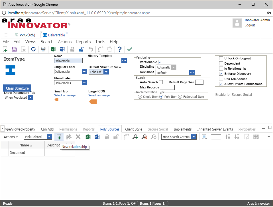 Aras Innovator – Project – Deliverable – Brassai Kao’s Tech Weave