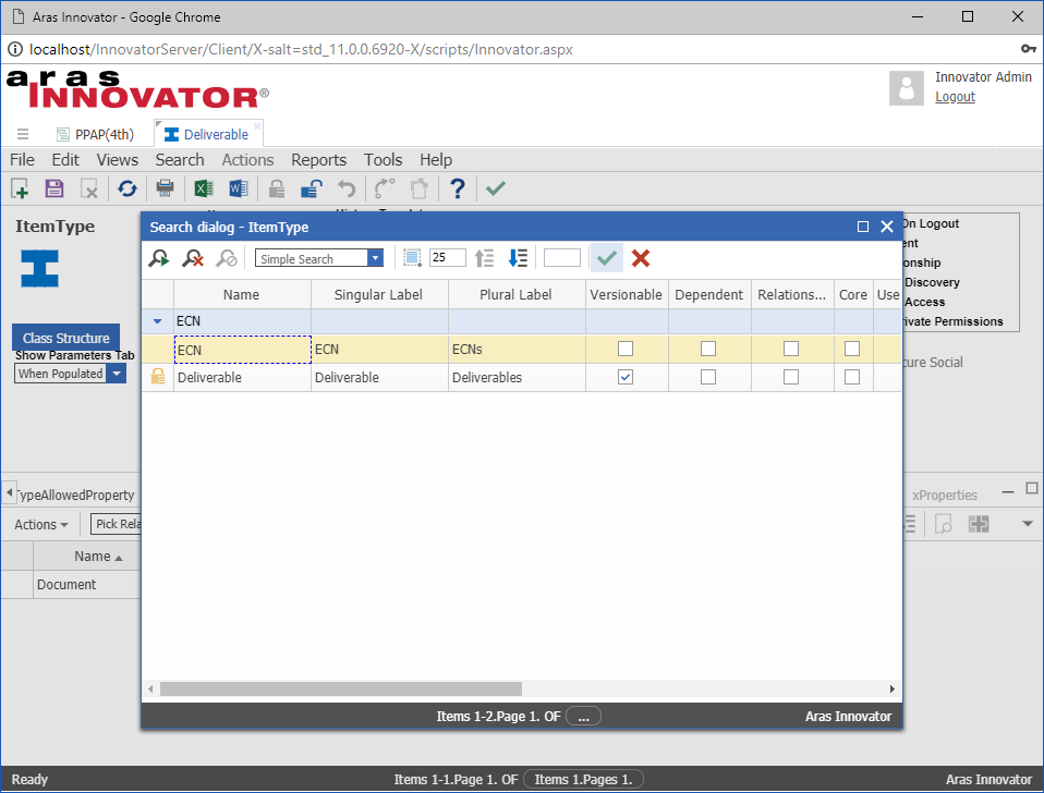 Aras Innovator – Project – Deliverable – Brassai Kao’s Tech Weave
