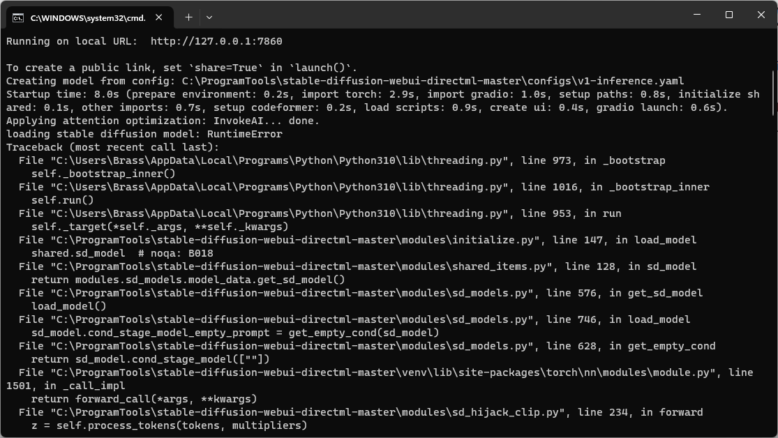 Stable Diffusion Web UI DirectML 啟動參數 – Brassai Kao’s Tech Weave